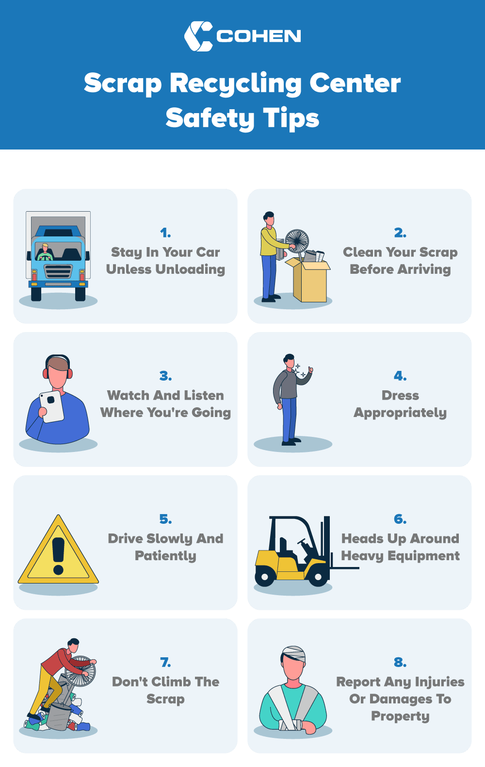 8 Tips To Stay Safe When Visiting A Scrap Recycling Center